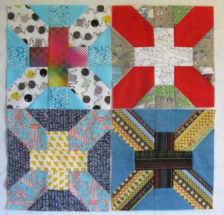 Cross-X block – OccasionalPiece–Quilt!