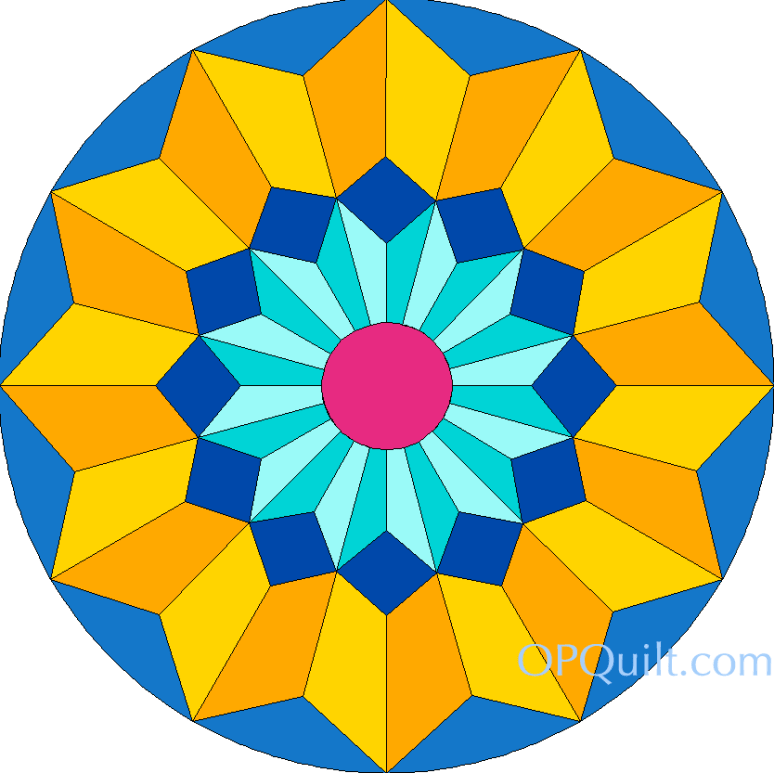 Circles Block #8, EPP Sew-A-Long – OccasionalPiece–Quilt!