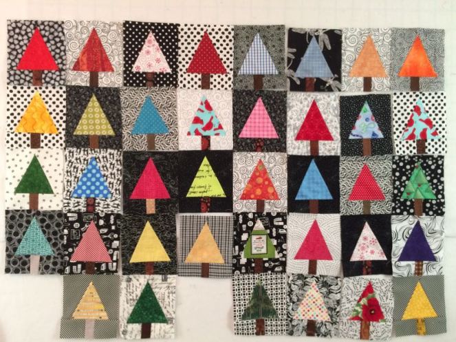Christmas Tree Block Swap – OccasionalPiece–Quilt!