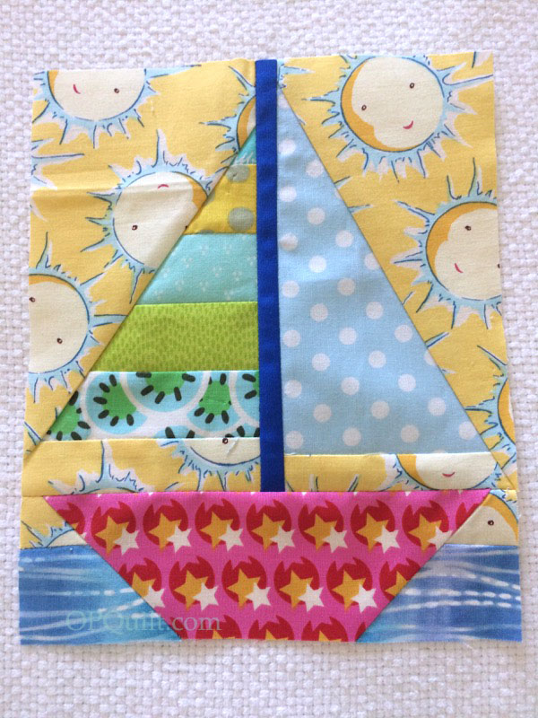 Tiny Sailboat Quilt_1 – OccasionalPiece–Quilt!