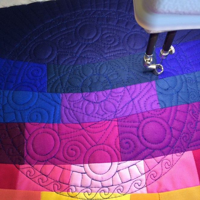 Rose Window • Four-in-Art Quilt – OccasionalPiece–Quilt!