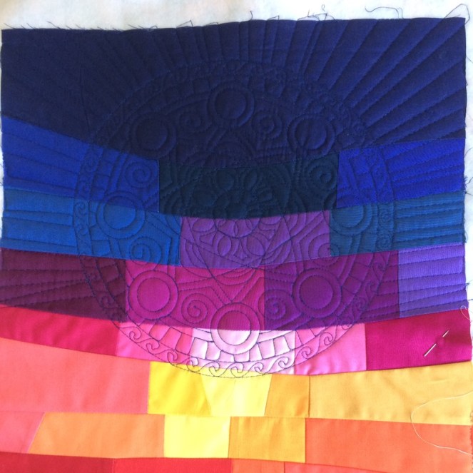 Rose Window • Four-in-Art Quilt – OccasionalPiece–Quilt!
