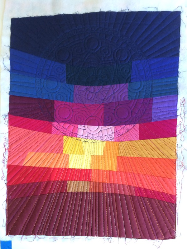 Rose Window • Four-in-Art Quilt – OccasionalPiece–Quilt!