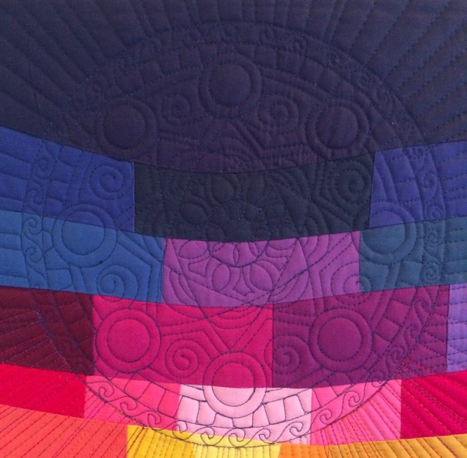 Rose Window • Four-in-Art Quilt – OccasionalPiece–Quilt!