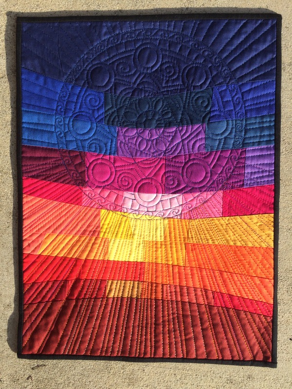 Rose Window • Four-in-Art Quilt – OccasionalPiece–Quilt!