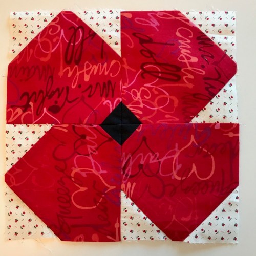 Poppy Quilt Block – OccasionalPiece–Quilt!