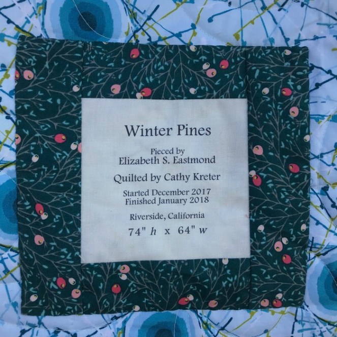Winter Pines Quilt – OccasionalPiece–Quilt!