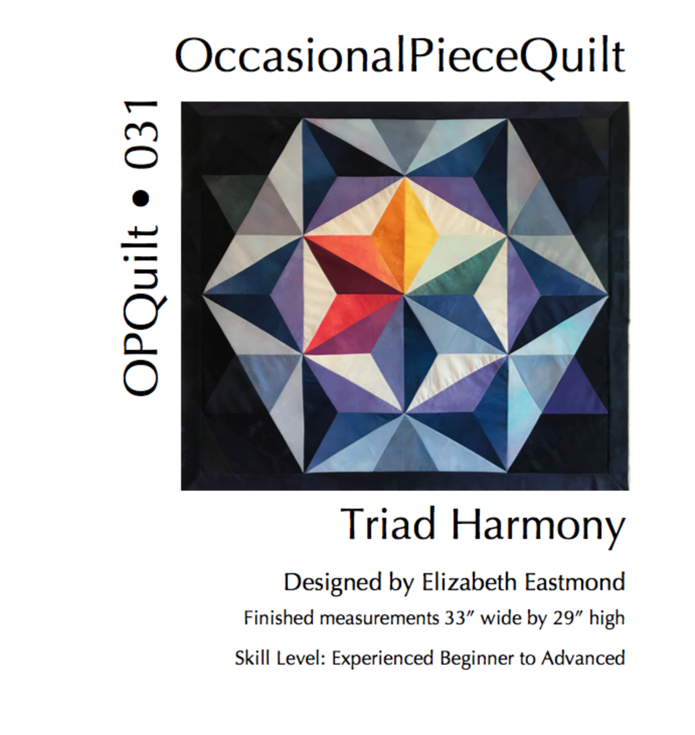 Triad Harmony • Quilt Finish – OccasionalPiece–Quilt!