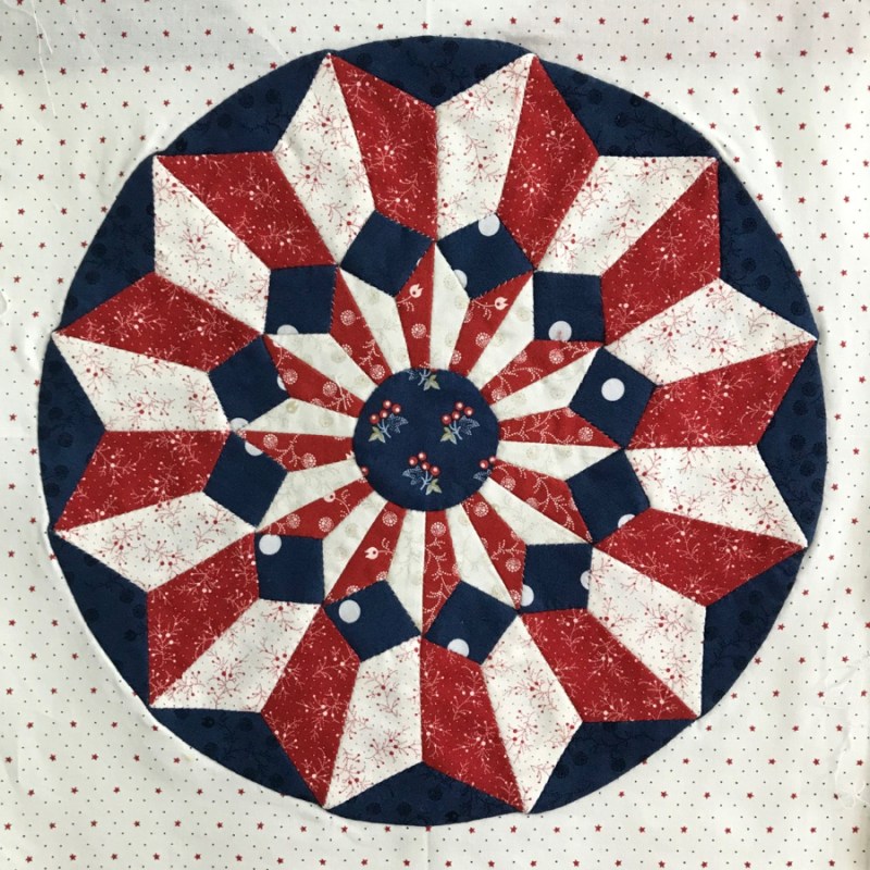 Circles Block #8, EPP Sew-A-Long – OccasionalPiece–Quilt!