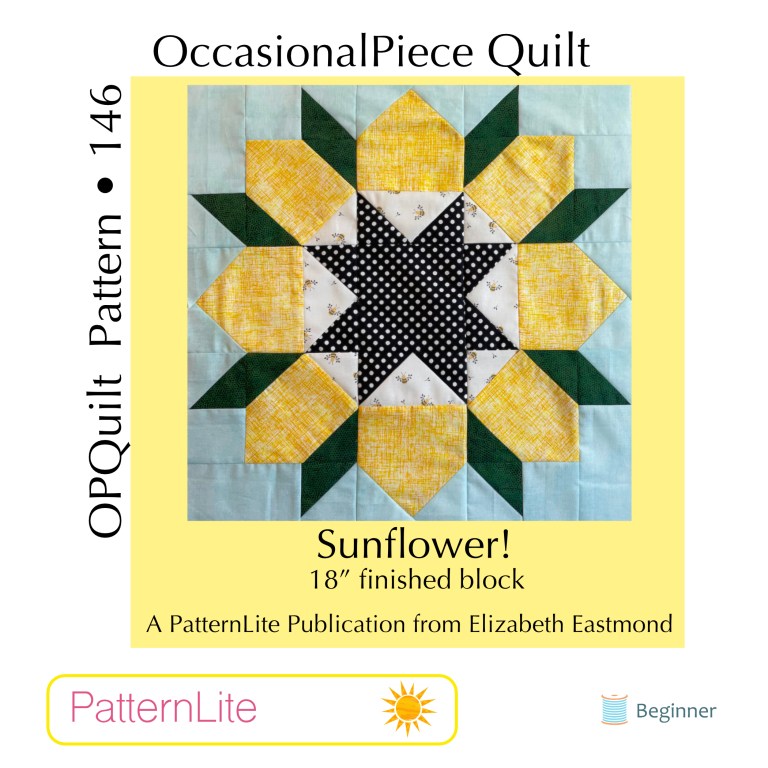 Sunflower Block & Other Flowers! – OccasionalPiece–Quilt!