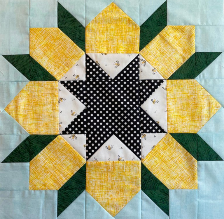 Sunflower Block & Other Flowers! – OccasionalPiece–Quilt!
