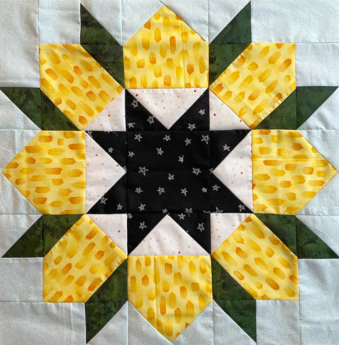 Sunflower Quilt Block – OccasionalPiece–Quilt!