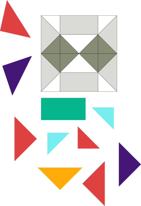 Too Hot to Think • Blockchain Quiltblock Freebie – OccasionalPiece–Quilt!